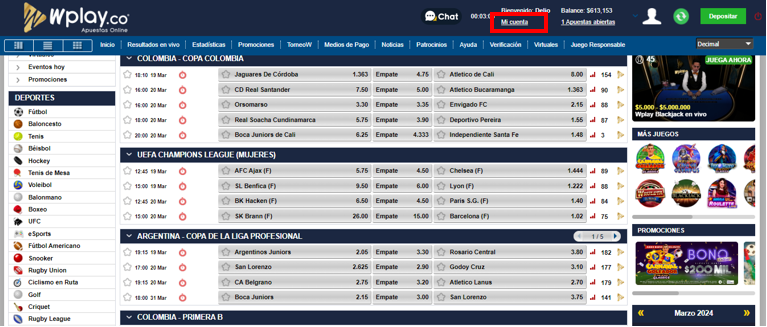 Conoce los limite de apuesta de Wplay.co | Wplay.co